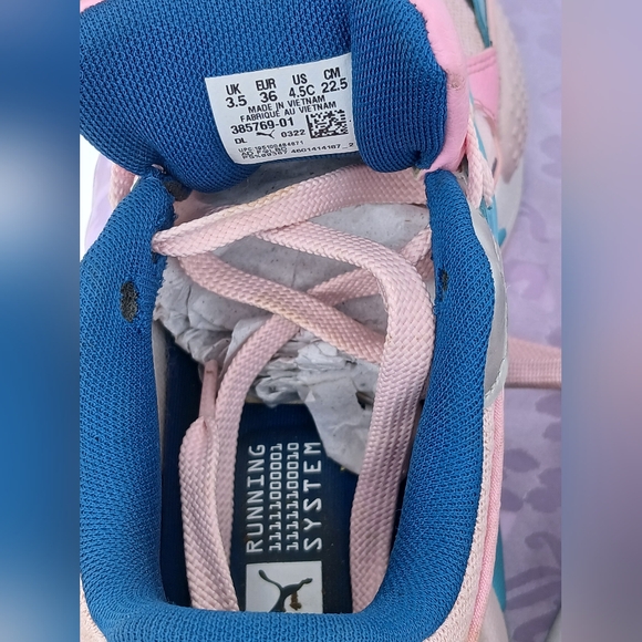 Puma | Shoes | Puma Rsx Aurora Glitter Lace Up Youth Girls Pink ...